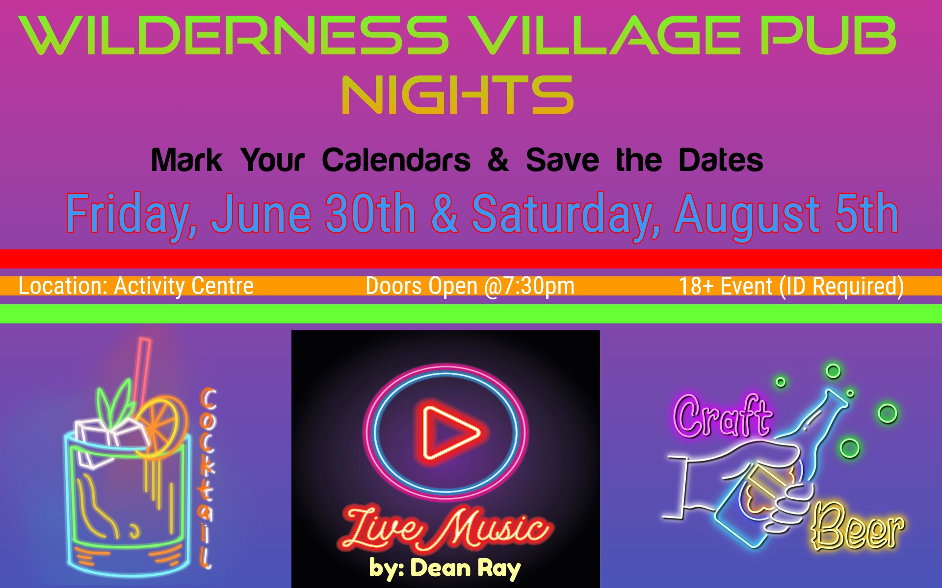 Events | Wilderness Village Resort